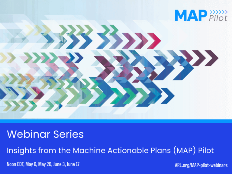 Webinar Series: Insights from the Machine Actionable Plans (MAP) Pilot ...